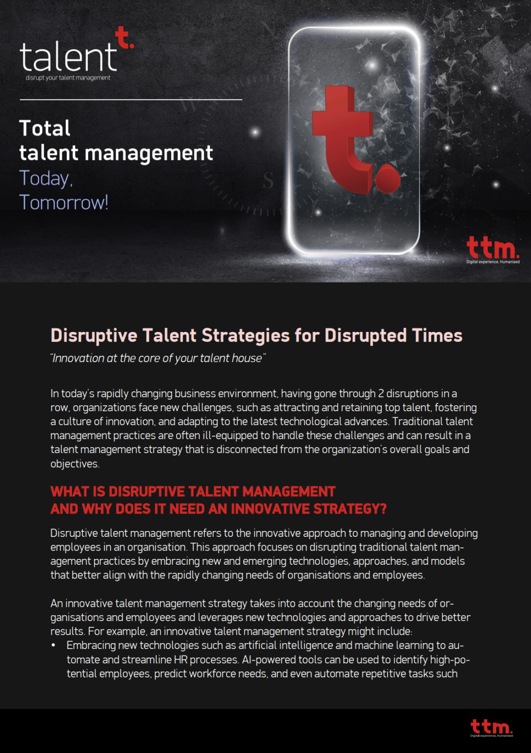 Talent - Article - TTM Associates